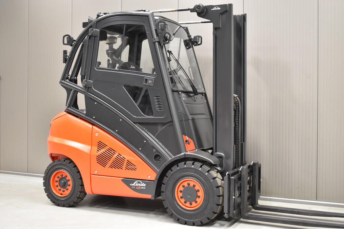 4-wheeled LINDE H 45 D-01 37368 | CHEAP USED FORKLIFTS